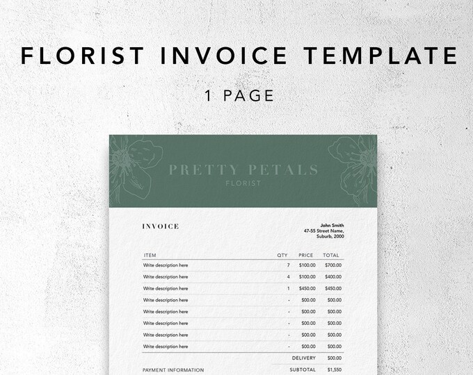 Invoice and Letterhead Branding Kit | Invoice Template | Letterhead ...