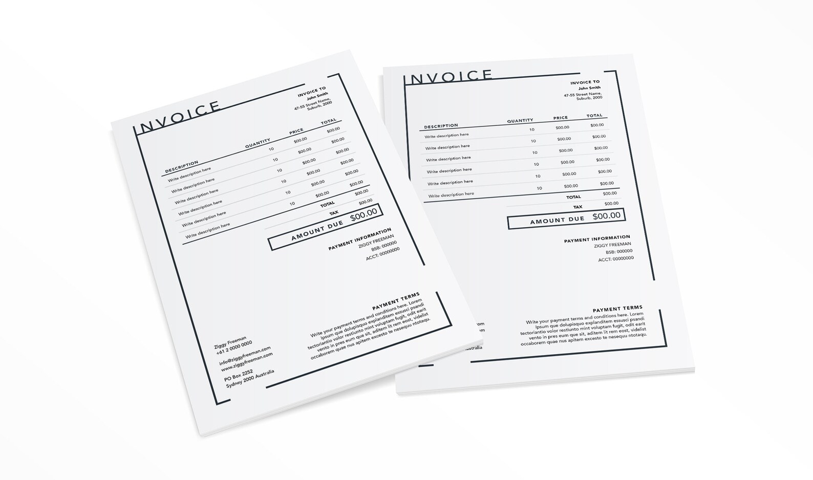 invoice-template-freeman-invoice-design-etsy-australia