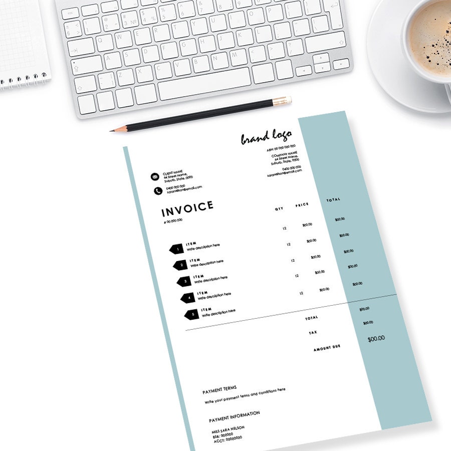 The 'nelson' Invoice Template | Receipt | MS Word Receipt Template ...