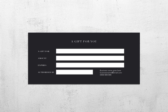 Cara Gift Certificate Gift Voucher | Etsy