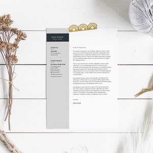 Invoice and Letterhead Templates | the Zara Moore Pack | Invoice ...