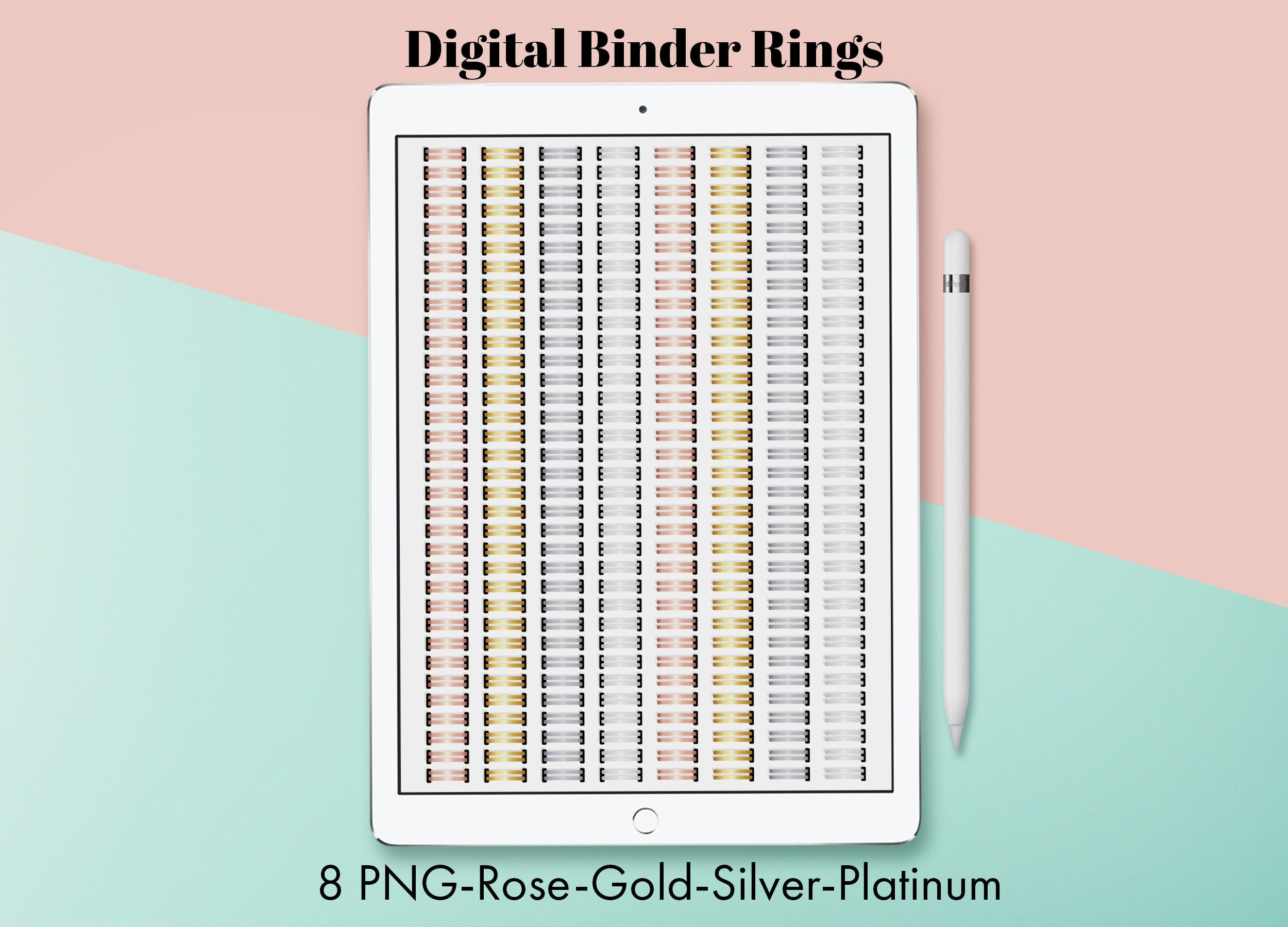 Digital Notebook Rings Goodnotes Cover Notability Cover - Etsy