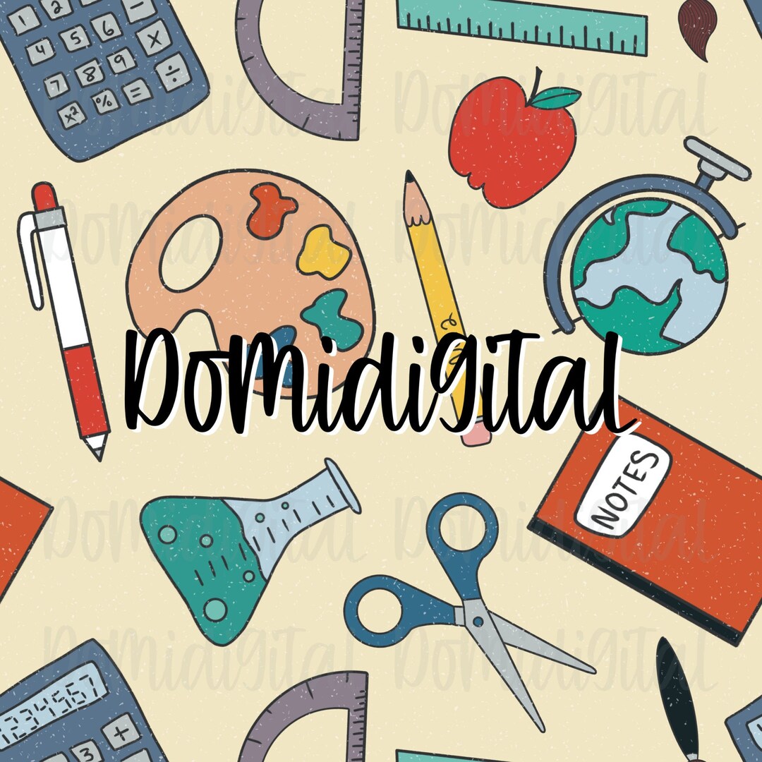 Back to School Seamless Pattern/school Seamless Pattern / Teacher ...