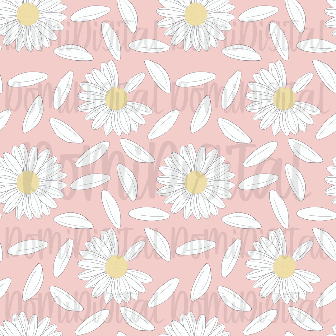 Daisy Floral Seamless Pattern/daisy Print/fabric Pattern/seamless Daisy ...