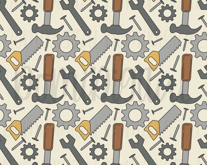 Tools Seamless Pattern/boys Print/fabric Pattern/surface Design/boys ...