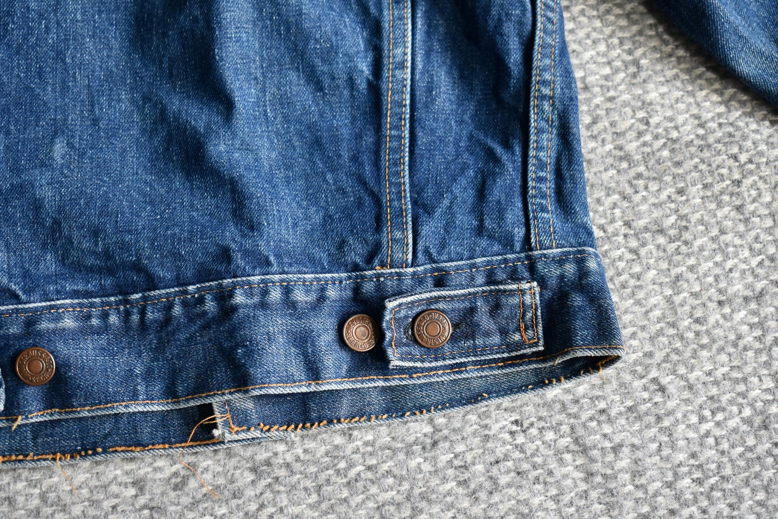 Vtg 60s Levi's Big E Indigo Denim Type 3 Trucker Jacket Made in USA ...