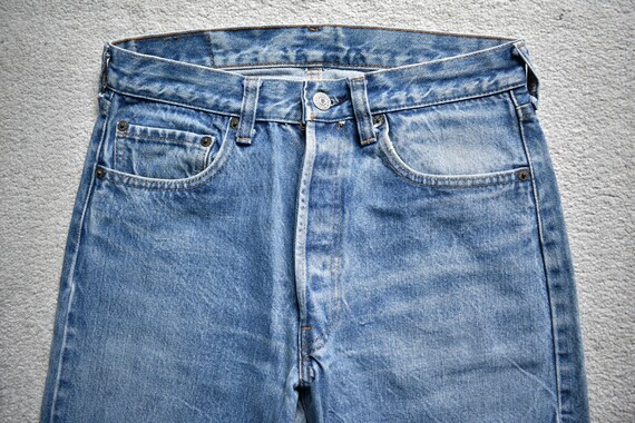 Vtg 70s 80s LEVI'S 501 Blue Selvedge Denim Redline Je… - Gem