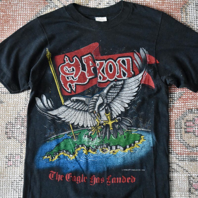 Saxon Vintage Tshirt - Etsy UK
