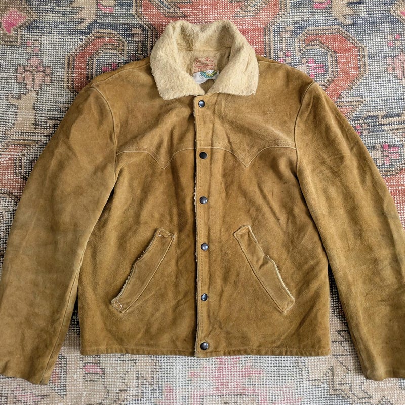 Carhartt Vintage Suede Jacket - Etsy