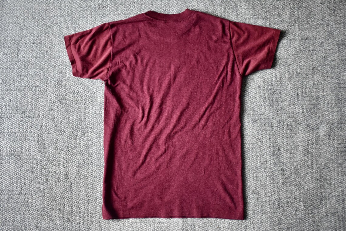 Vtg 70s 80s 3743 BMTS Maroon USAAF Military Training T-shirt Single ...