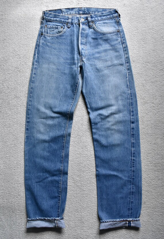 Vtg 70s 80s LEVI'S 501 Blue Selvedge Denim Redline Je… - Gem