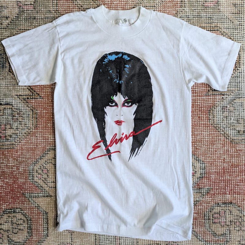 Elvira Vintage Tshirt - Etsy UK