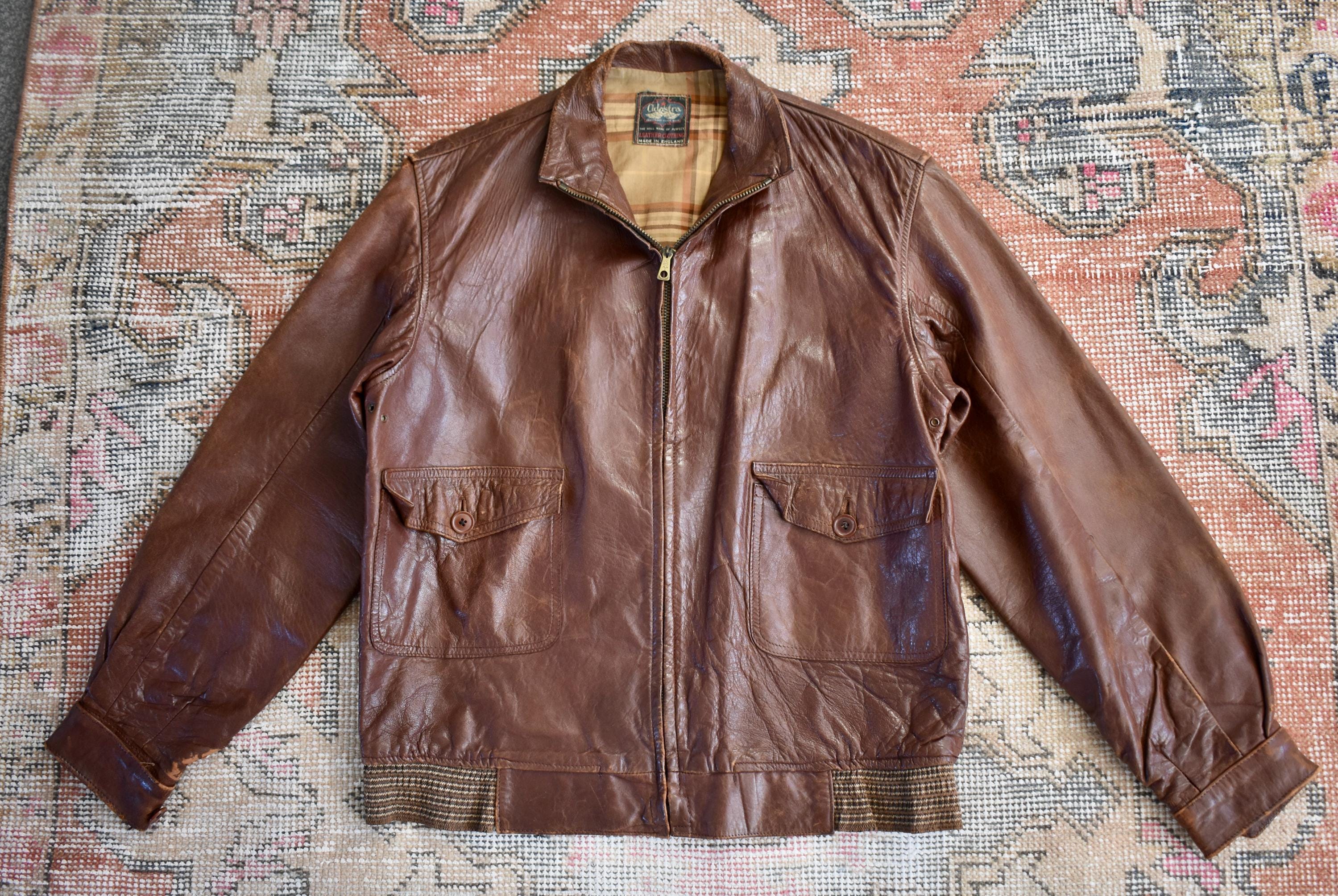 British Cycle Leathers Jacket - Etsy British Cycle Leathers Jacket - Etsy