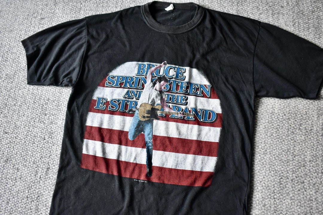 Vtg 1984 Bruce Springsteen Born in the USA World Tour '84-'85 Graphic ...