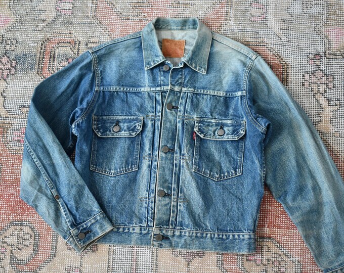 Vtg '93 Levi's 71507 XX Big E Selvedge Denim Type II Jean Jacket Coat ...