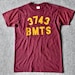 Vtg 70s 80s 3743 BMTS Maroon USAAF Military Training T-shirt Single ...
