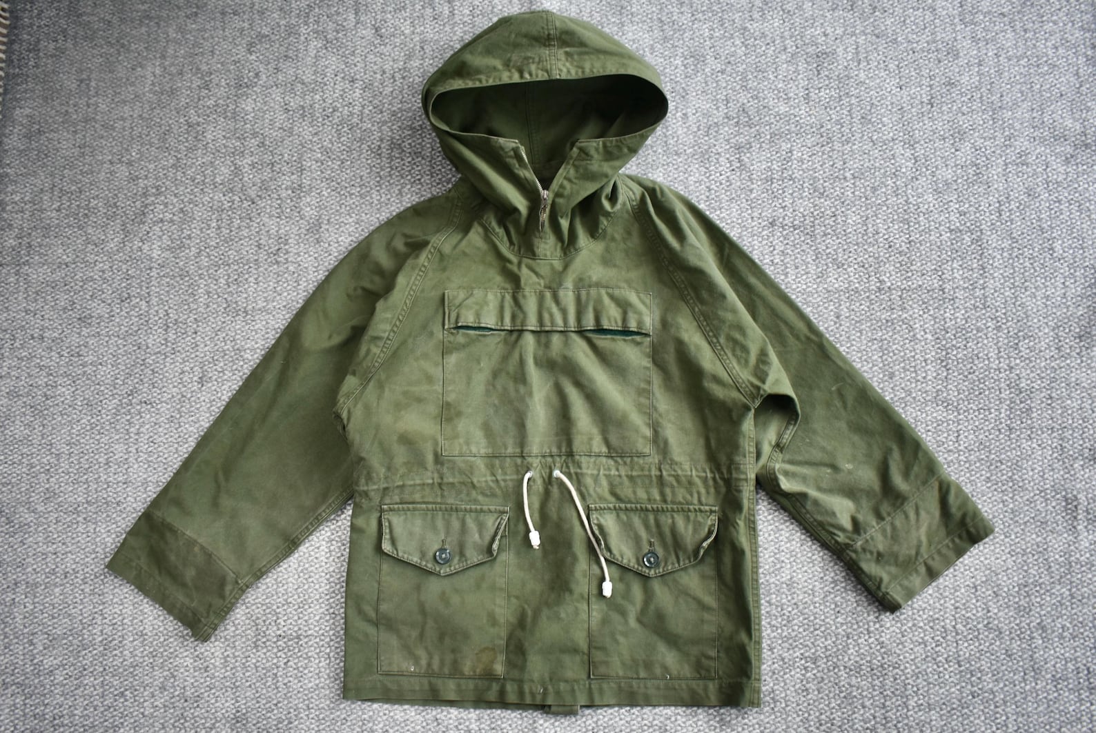 Vtg 70s 80s British Army Cadet Windproof Smock Mountain Hiking Anorak ...