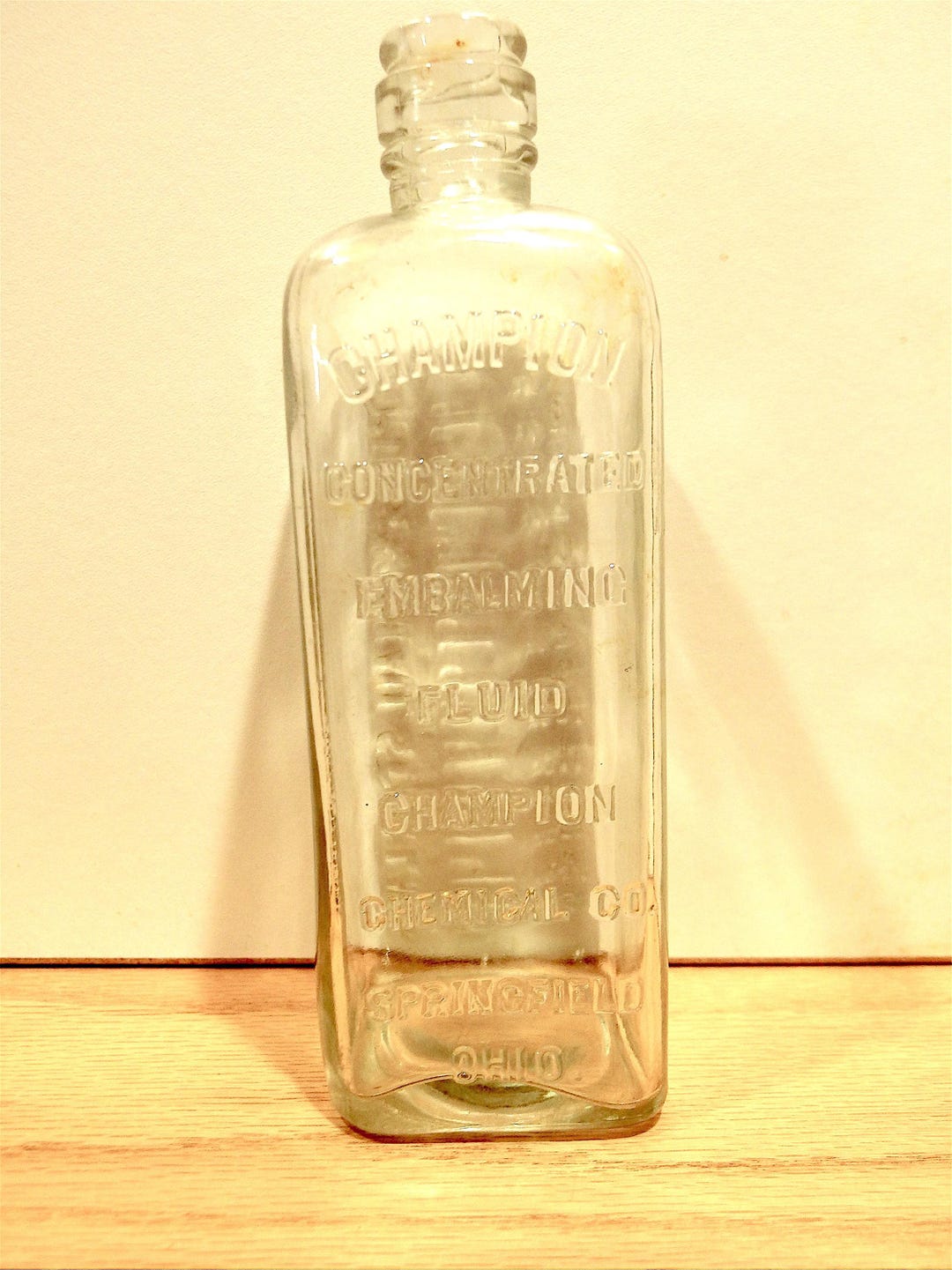 Rare Champion Embalming Fluid 1930's - Etsy