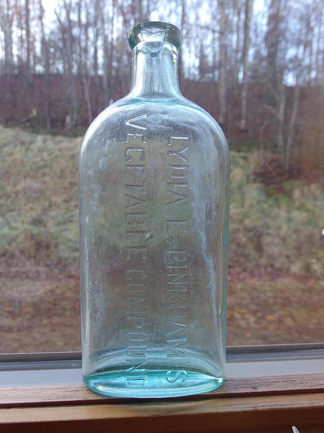 Lydia Pinkham's Vegetable Compound Aqua Bottle - Etsy