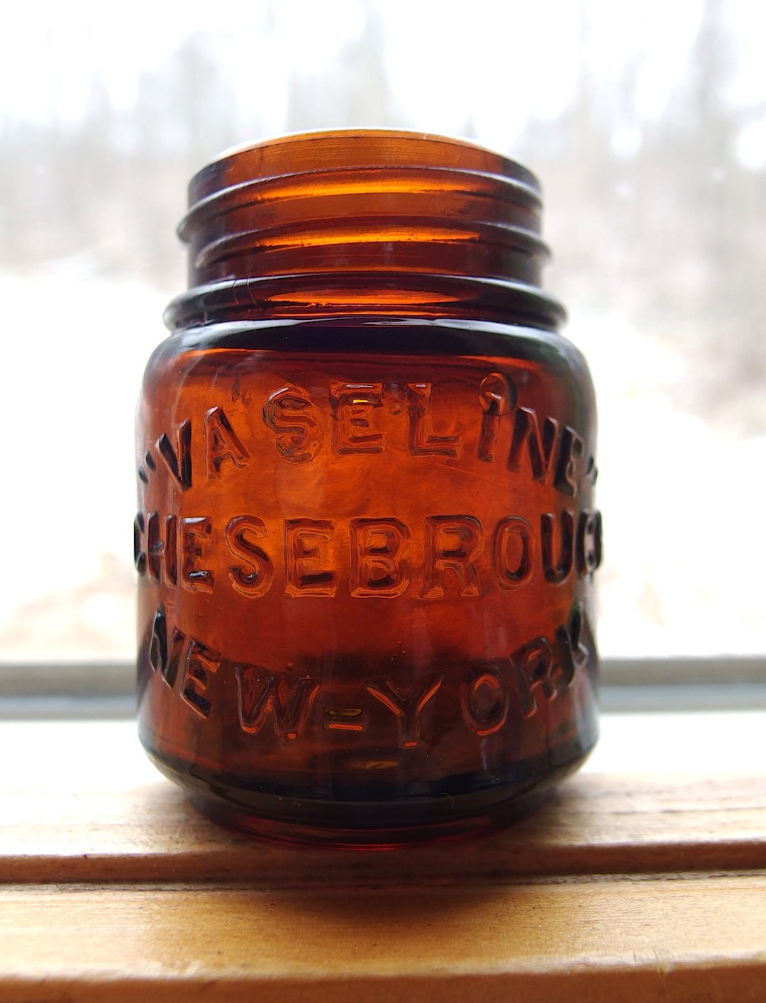 Vaseline Chesebrough Brown Jar - Etsy