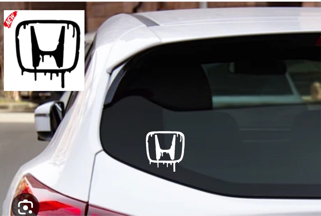 2PC Set dripping Vinyl Decal Window Sticker for Honda SI - Etsy