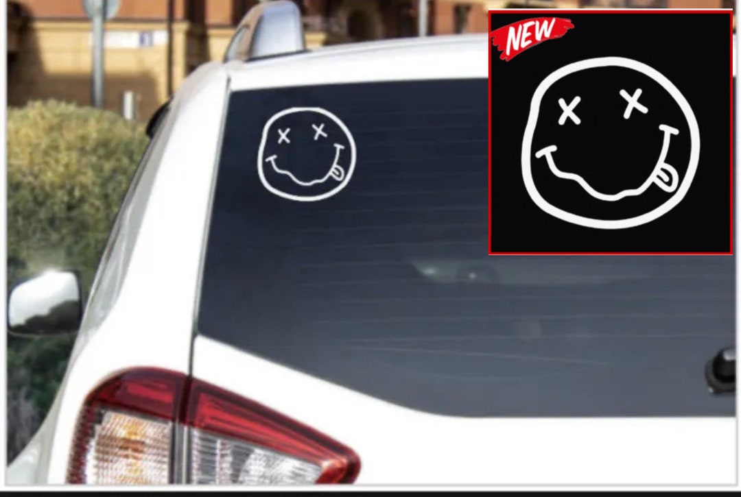 1pc Nirvana Smiley Face Vinyl Decal Sticker Car Truck Vehicle - Etsy UK