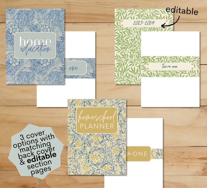 100% EDITABLE Ultimate Homeschool Planner Charlotte Mason Loop ...