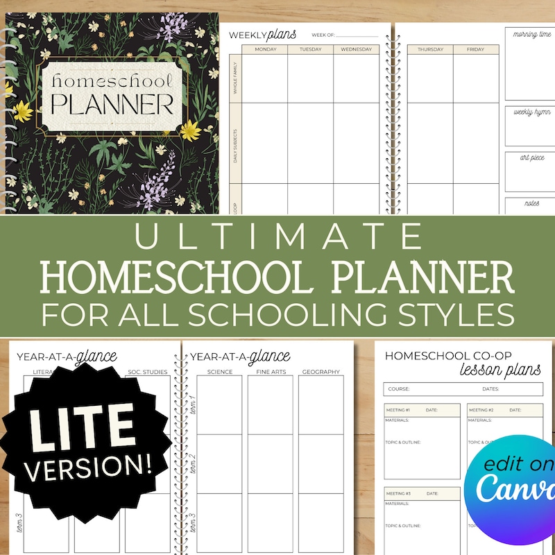 Homeschool Planner - Etsy