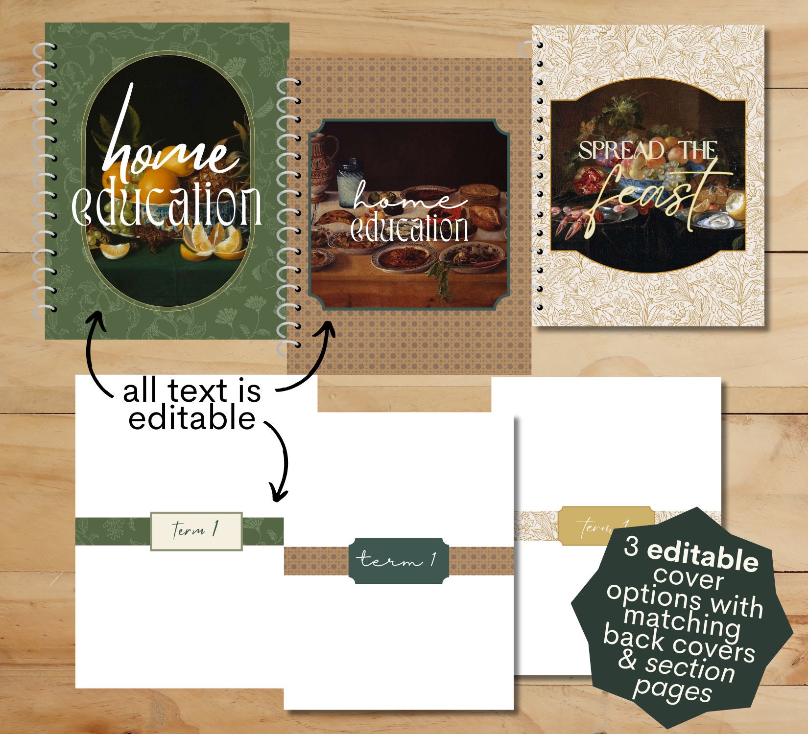 EDITABLE Charlotte Mason Homeschool Planner - Fully Customizable ...