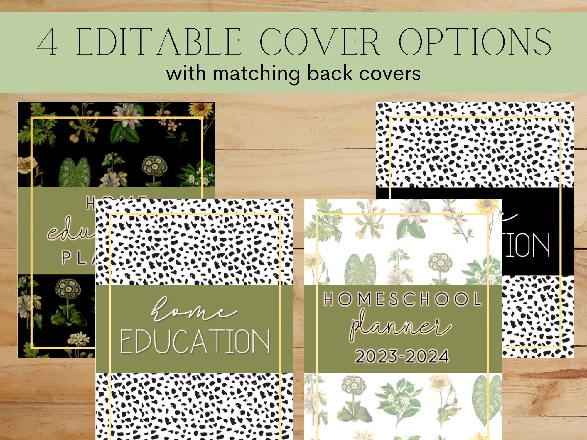 Editable Homeschool Planner for 2023-2024 - Dozens of Layouts for ...