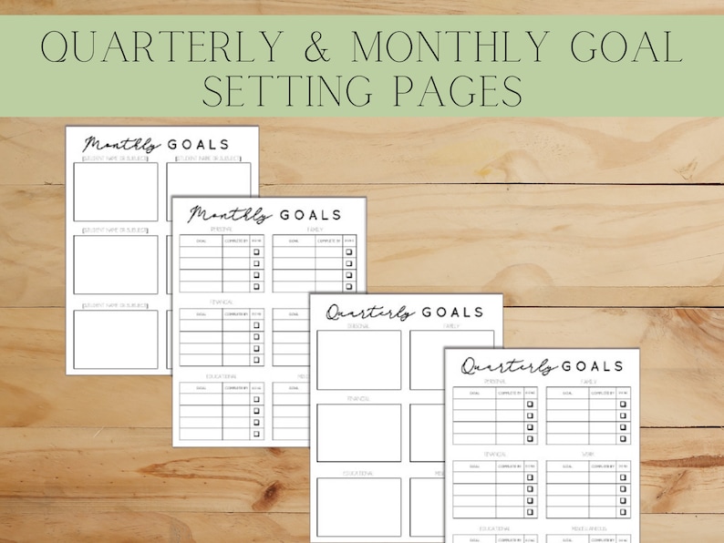 Editable Homeschool Planner for 2023-2024 Dozens of Layouts for ...