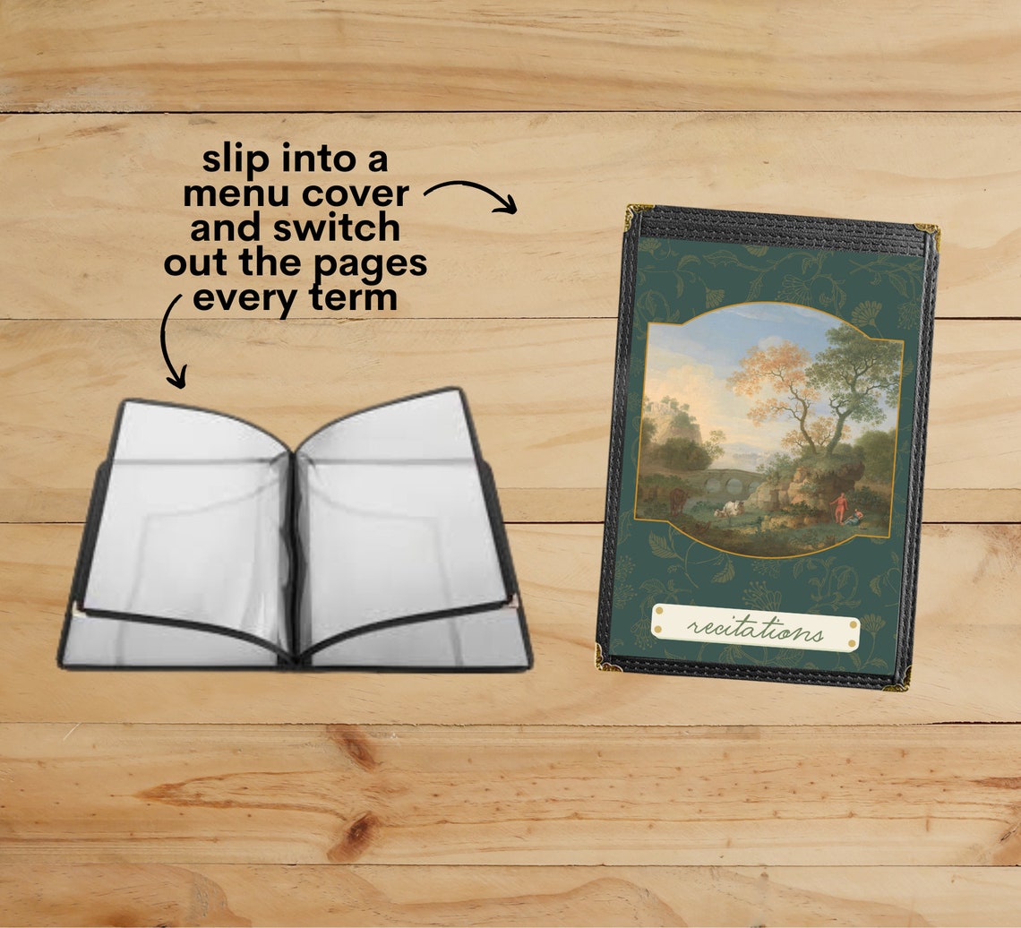Charlotte Mason Recitations Planner & Menu - Memory Work Planner and ...