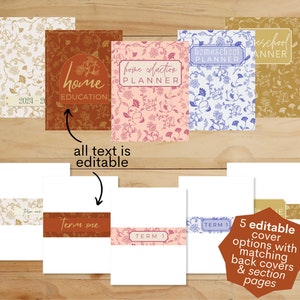 EDITABLE Personalized Homeschool Planner for ALL Schooling Styles ...