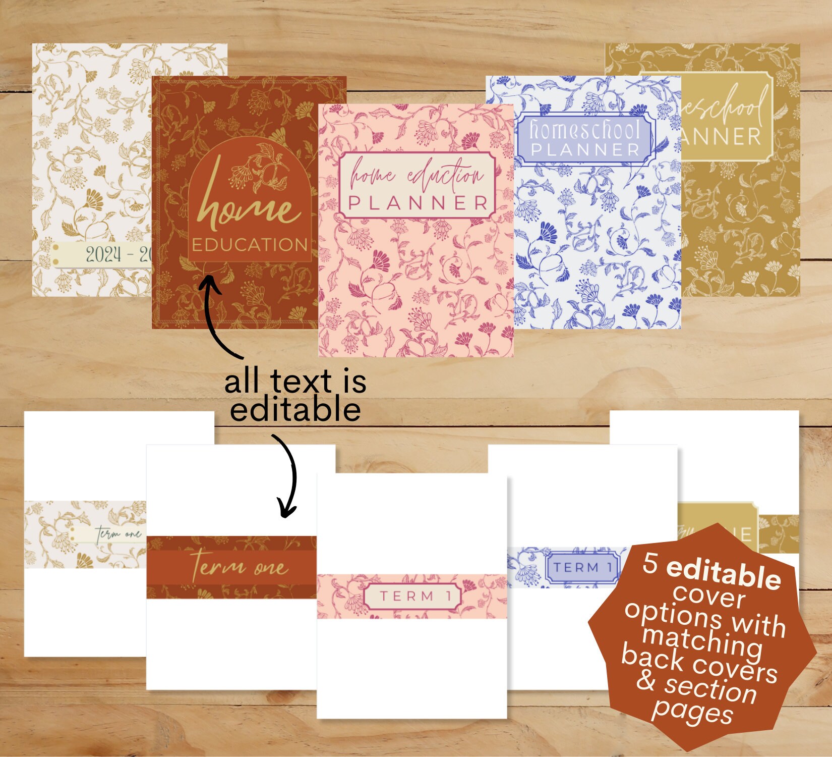 EDITABLE Personalized Homeschool Planner for ALL Schooling Styles ...