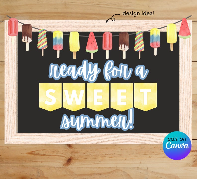 Ice Cream Shop Bulletin Board Kit - EDITABLE Watercolor Ice Cream Theme ...