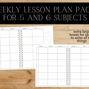 Simple Teacher Planner FULLY EDITABLE - Printable Black and White ...