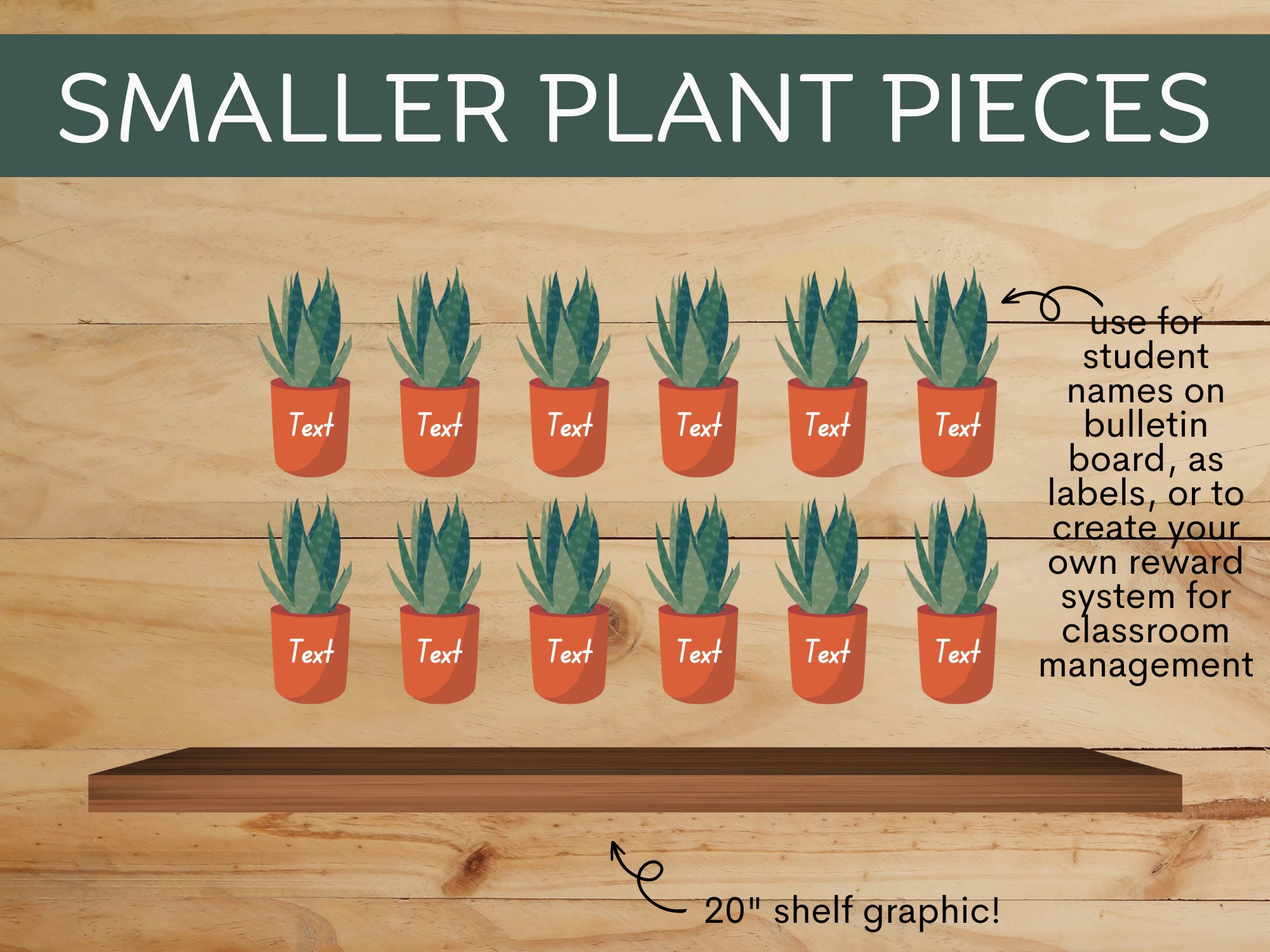 Boho Plant Bulletin Board Kit Houseplant Theme Classroom Decor - Etsy