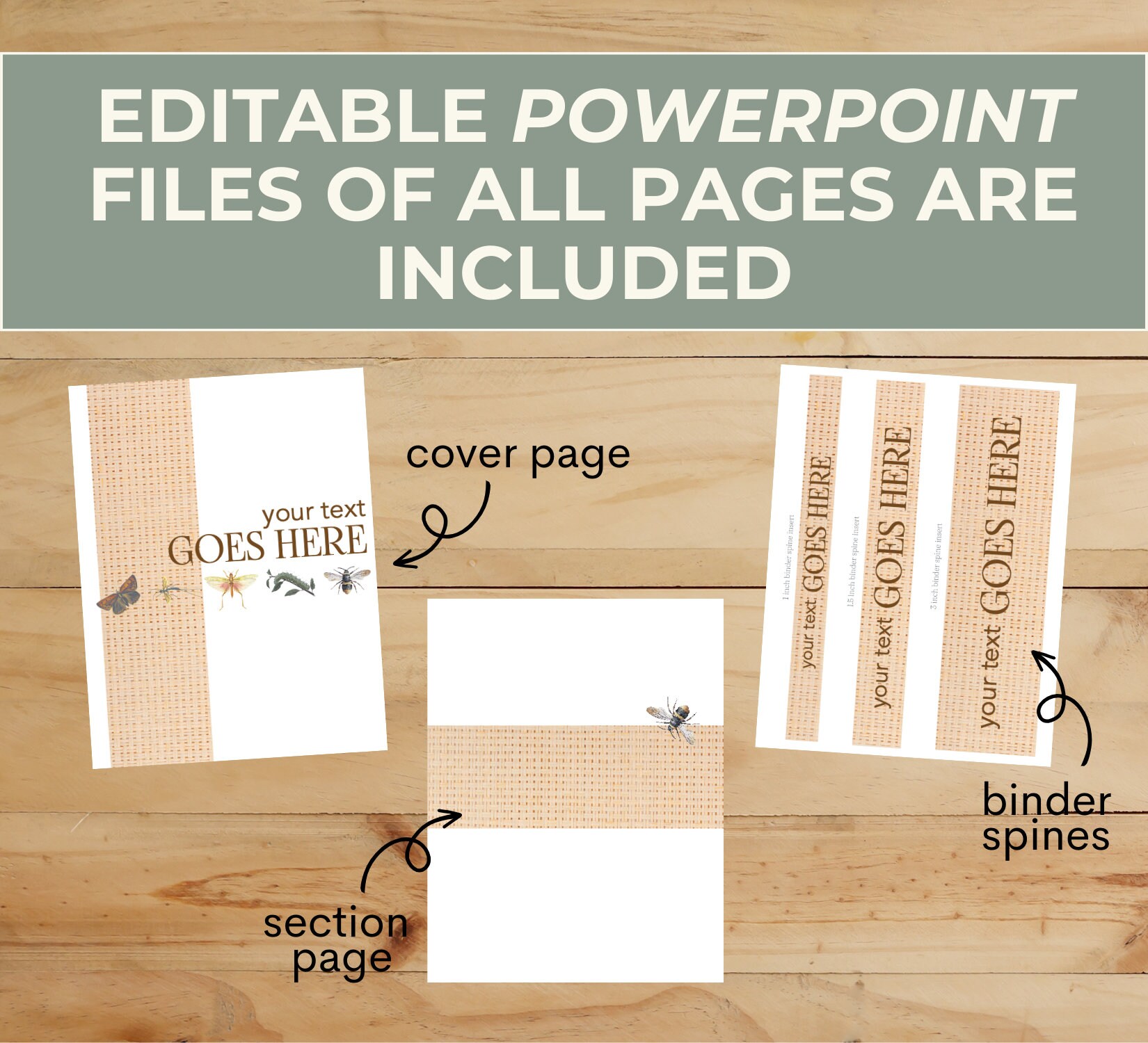 EDITABLE Planner Cover Pages & Binder Cover Pages | Boho Theme Teacher ...