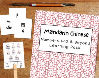 Learn Numbers in Mandarin Chinese Printable Learning Pack - Etsy