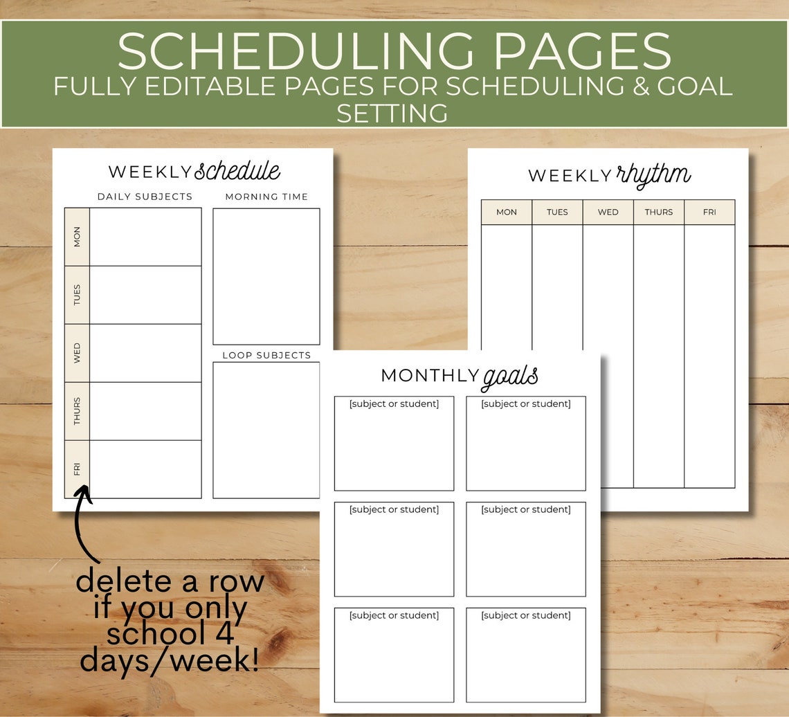 Ultimate Homeschool Planner LITE VERSION | Basic Homeschooling Planner ...