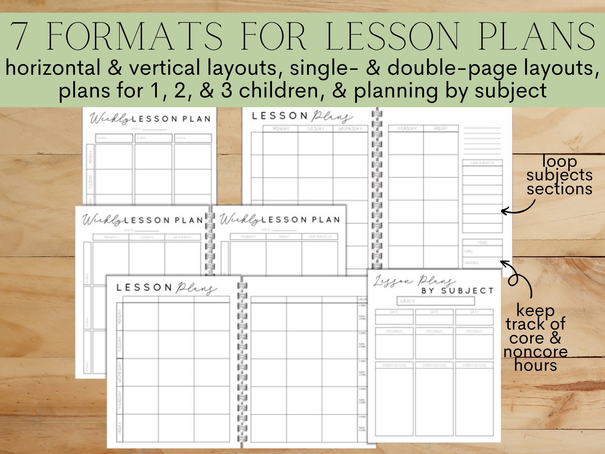 Editable Homeschool Planner for 2023-2024 - Dozens of Layouts for ...