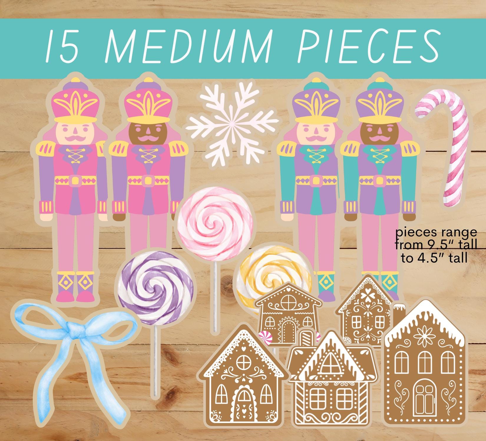 Pastel Christmas Bulletin Board Kit | Editable Candy & Gingerbread ...