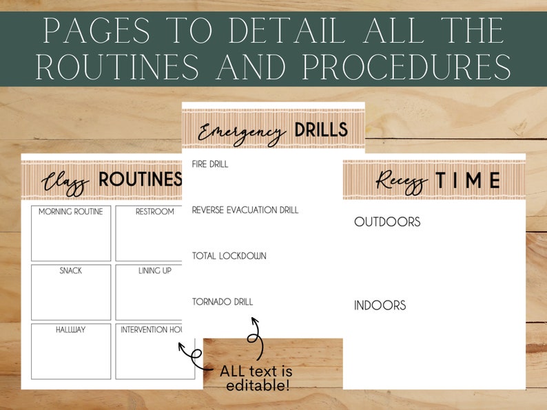 Editable Maternity Leave Binder for Teachers + Long Term Substitute ...