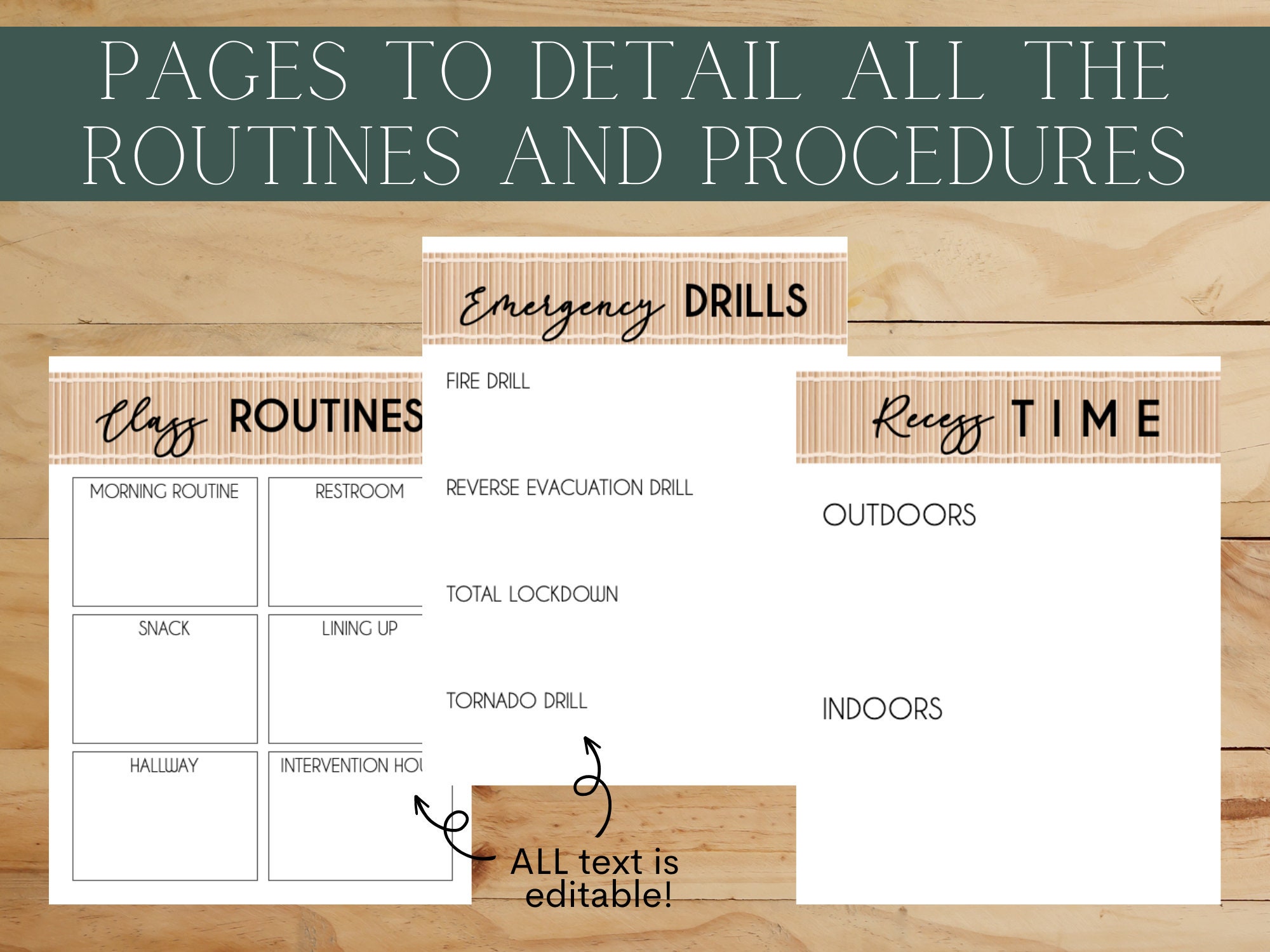 Editable Maternity Leave Binder for Teachers + Long Term Substitute ...