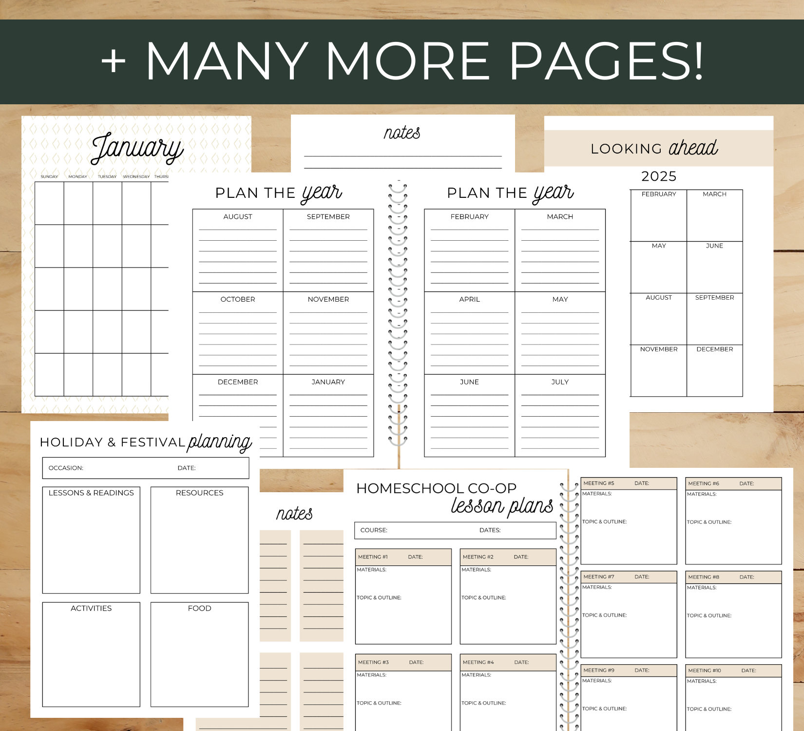 EDITABLE Charlotte Mason Homeschool Planner - Fully Customizable ...