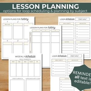 Charlotte Mason Inspired Homeschool Planner - FULLY EDITABLE ...