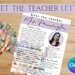 Pastel Succulent Meet the Teacher Letter Template | Editable Cactus ...