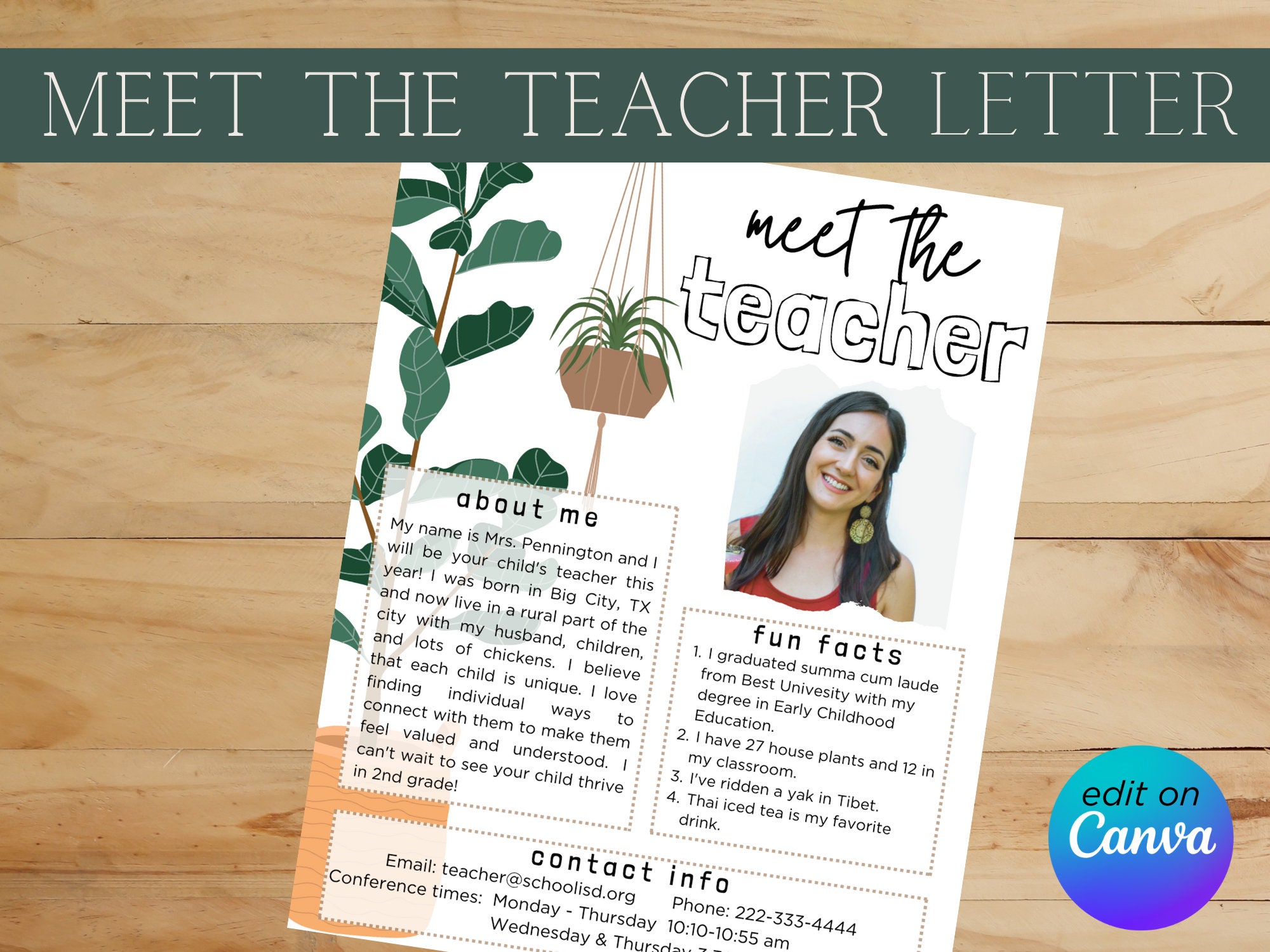 Boho Plant Theme Classroom Decor BUNDLE Houseplant Classroom - Etsy