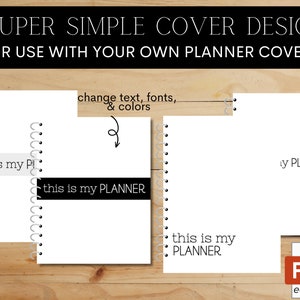 Simple Teacher Planner FULLY EDITABLE - Printable Black and White ...