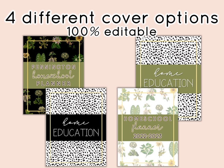 ULTIMATE Homeschool Planner 100% Editable & Dozens of Layouts digital ...